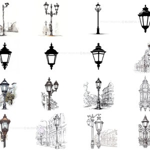 100+ Street Lamp Procreate Brush Set | Unique Realistic Lamp Stamp ...
