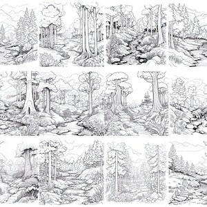 100+ Forest Landscape Procreate Brush Set | Unique Forest Stamp Brushes ...