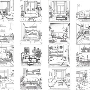 135+ Living Room Procreate Brush Set | Stamps for Procreate | Instant ...