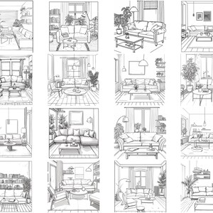 135+ Living Room Procreate Brush Set | Stamps for Procreate | Instant ...