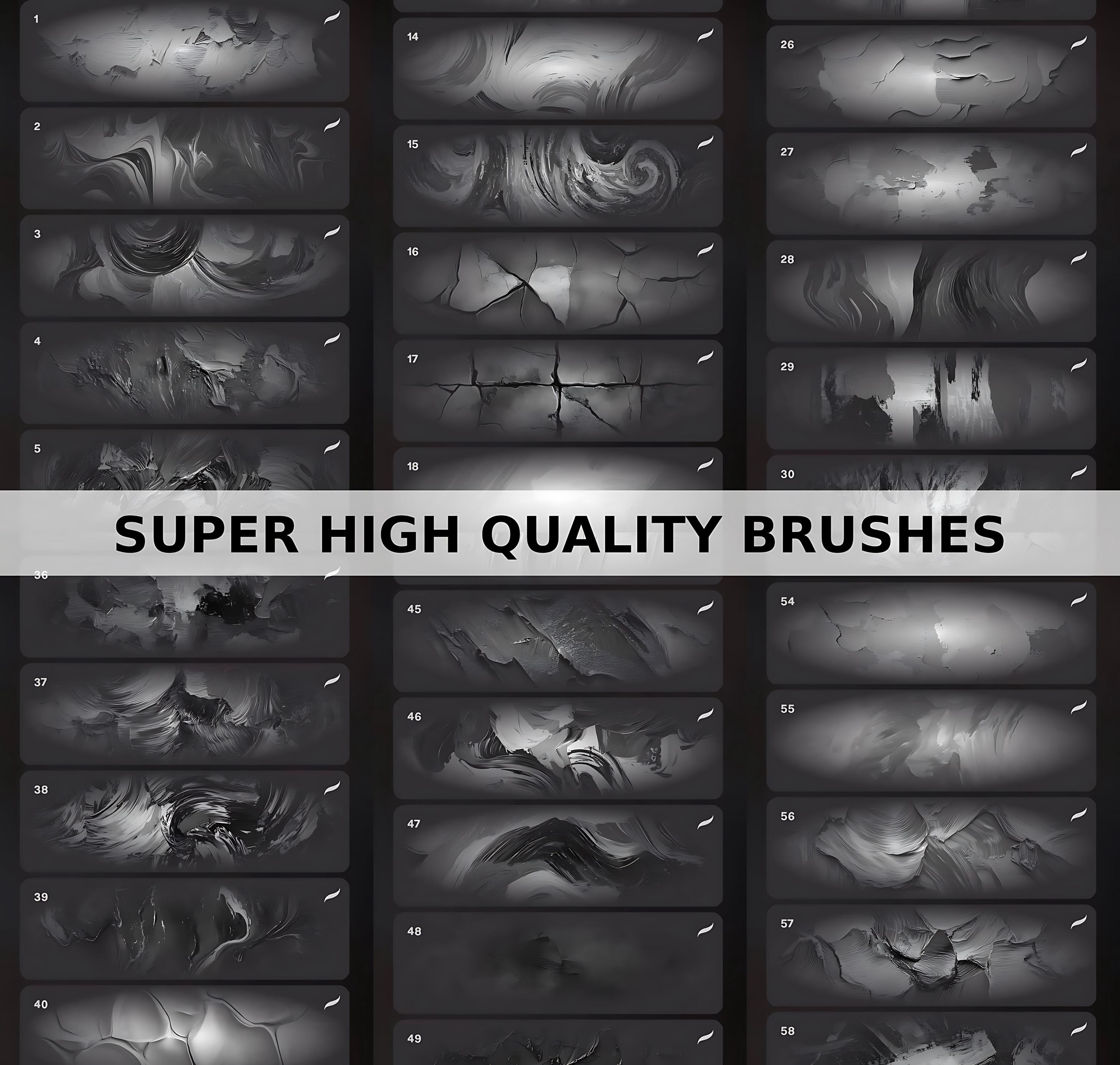 100+ Impasto Texture Procreate Brushes: Seamless Painterly Patterns ...