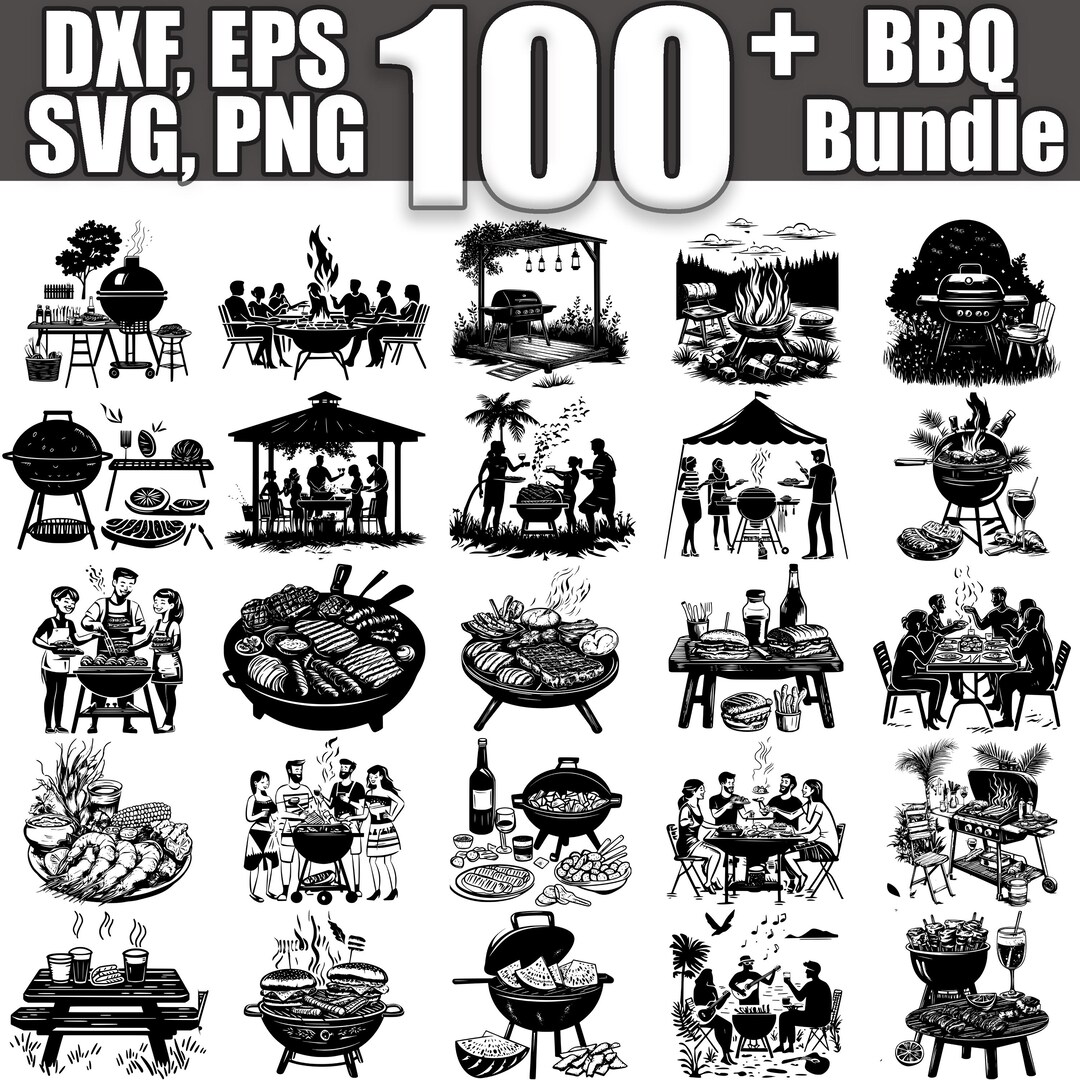 BBQ Bundle SVG Bundle, Set of 100, Instant Digital Download Svg Png Dxf Eps - Etsy