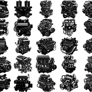 Car Engine SVG Bundle, Set of 100, Instant Digital Download Svg Png Dxf ...