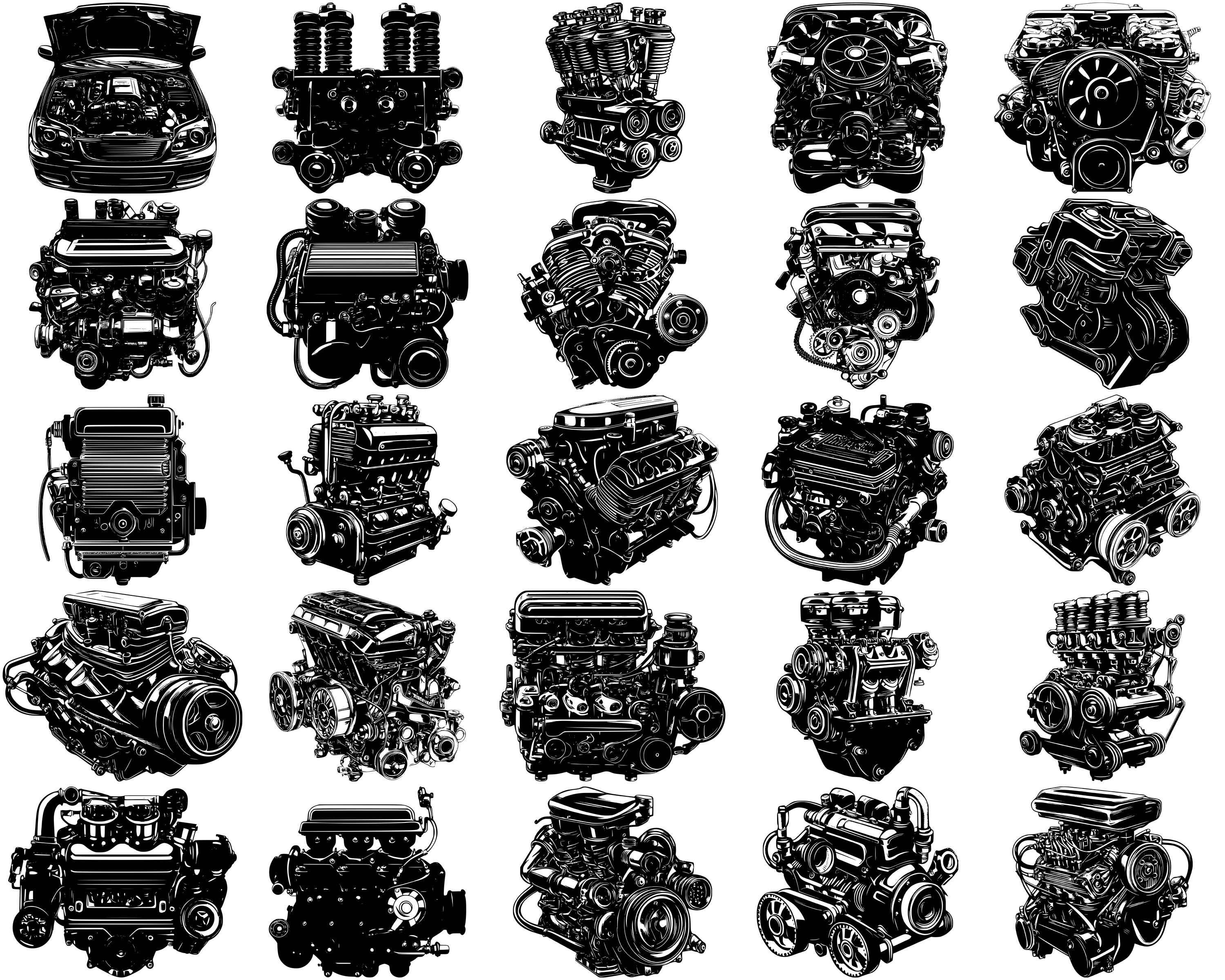 Car Engine SVG Bundle, Set of 100, Instant Digital Download Svg Png Dxf ...