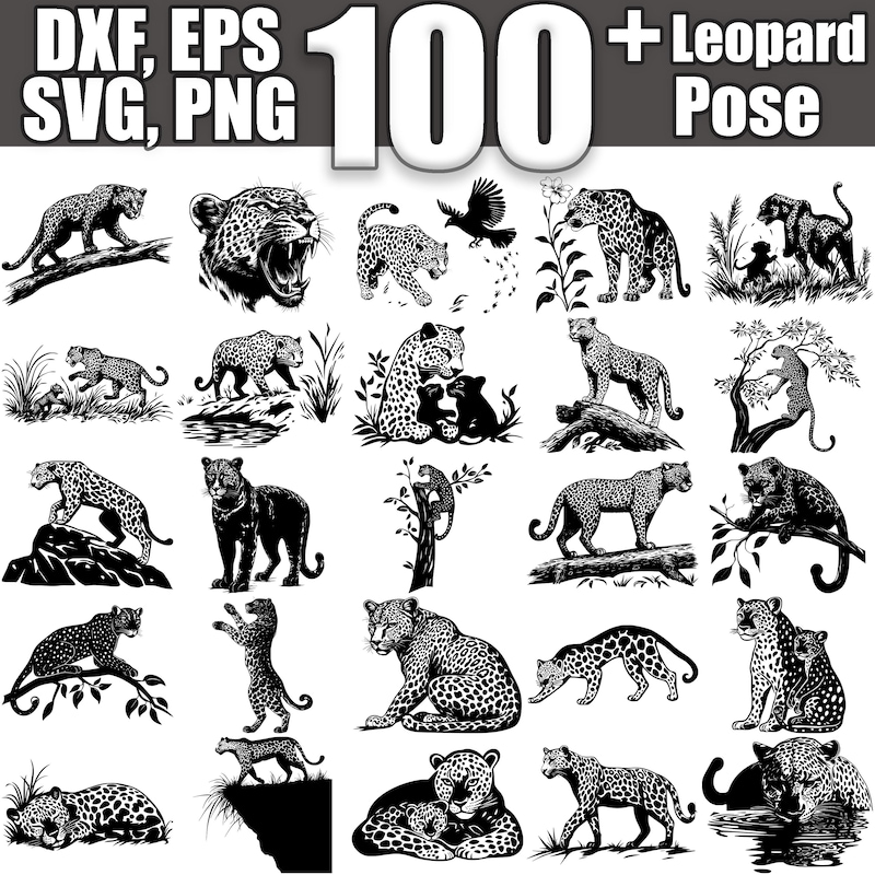 Leopard Poseable - Etsy