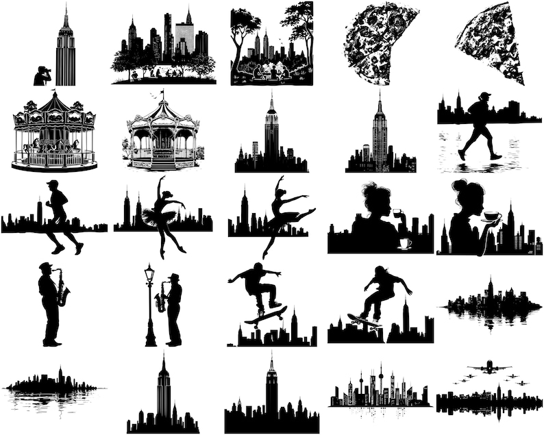 New York City SVG Bundle: 100 NYC Designs (digital Download) - Etsy