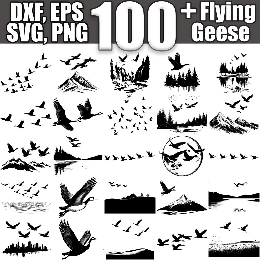 Flying Geese SVG Bundle, Set of 100, Instant Digital Download Svg Png ...