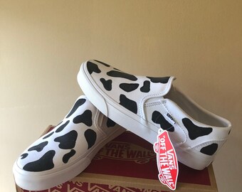 Cow Print Vans | Etsy