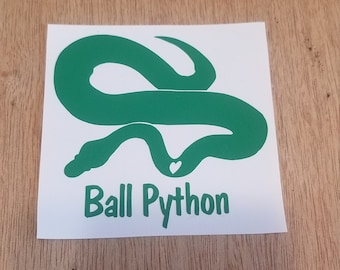 Customizable Name Ball Python Snake Vinyl Decal READ DESCRIPTION - Etsy