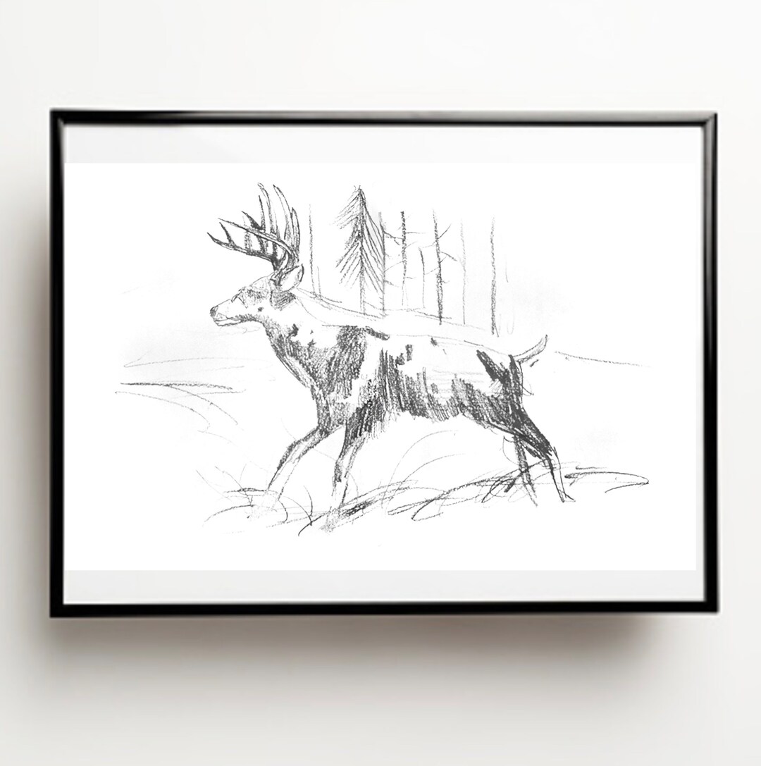 A5 Buck Print Red Dead Redemption 2 Print, RDR2 Print, RDR2 Animal ...