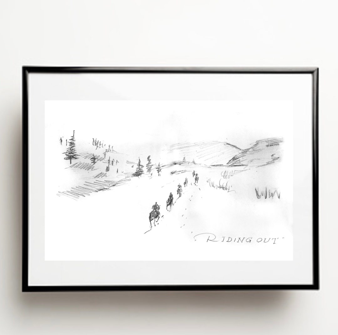 A5 Riding Out Print Red Dead Redemption 2 Print, RD2, Arthur Morgan ...