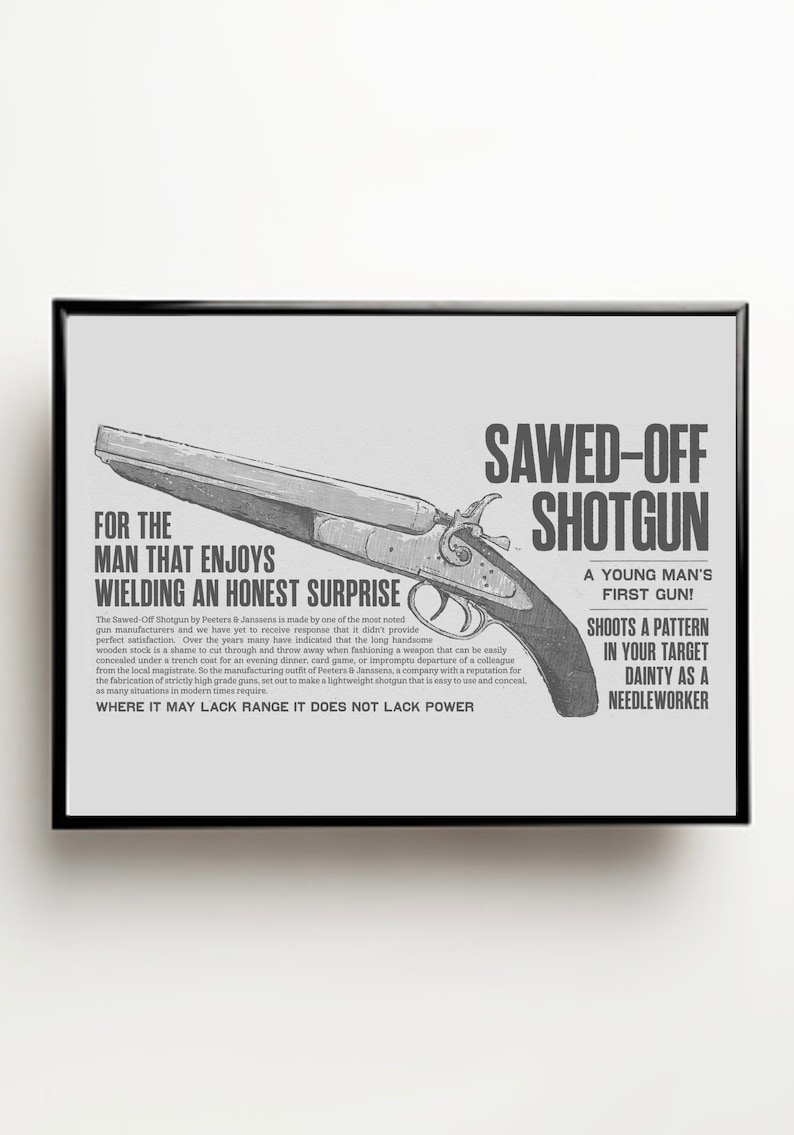 Red Dead Redemption 2 Gun Catalog Print, Arthur Morgan RDR2 - Etsy UK