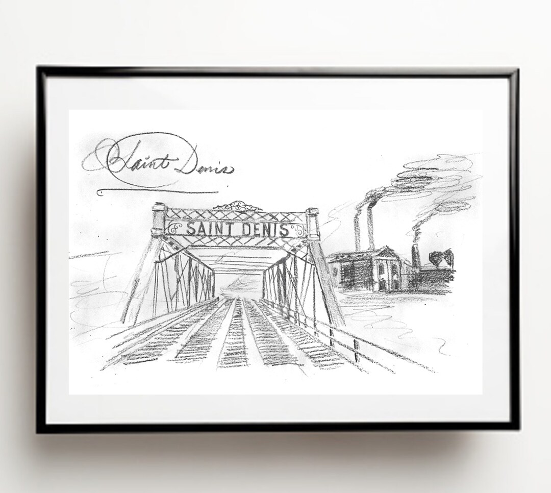 A5 Saint Denis Red Dead Redemption 2 Print, RDR2 Print, RDR2 Saint ...