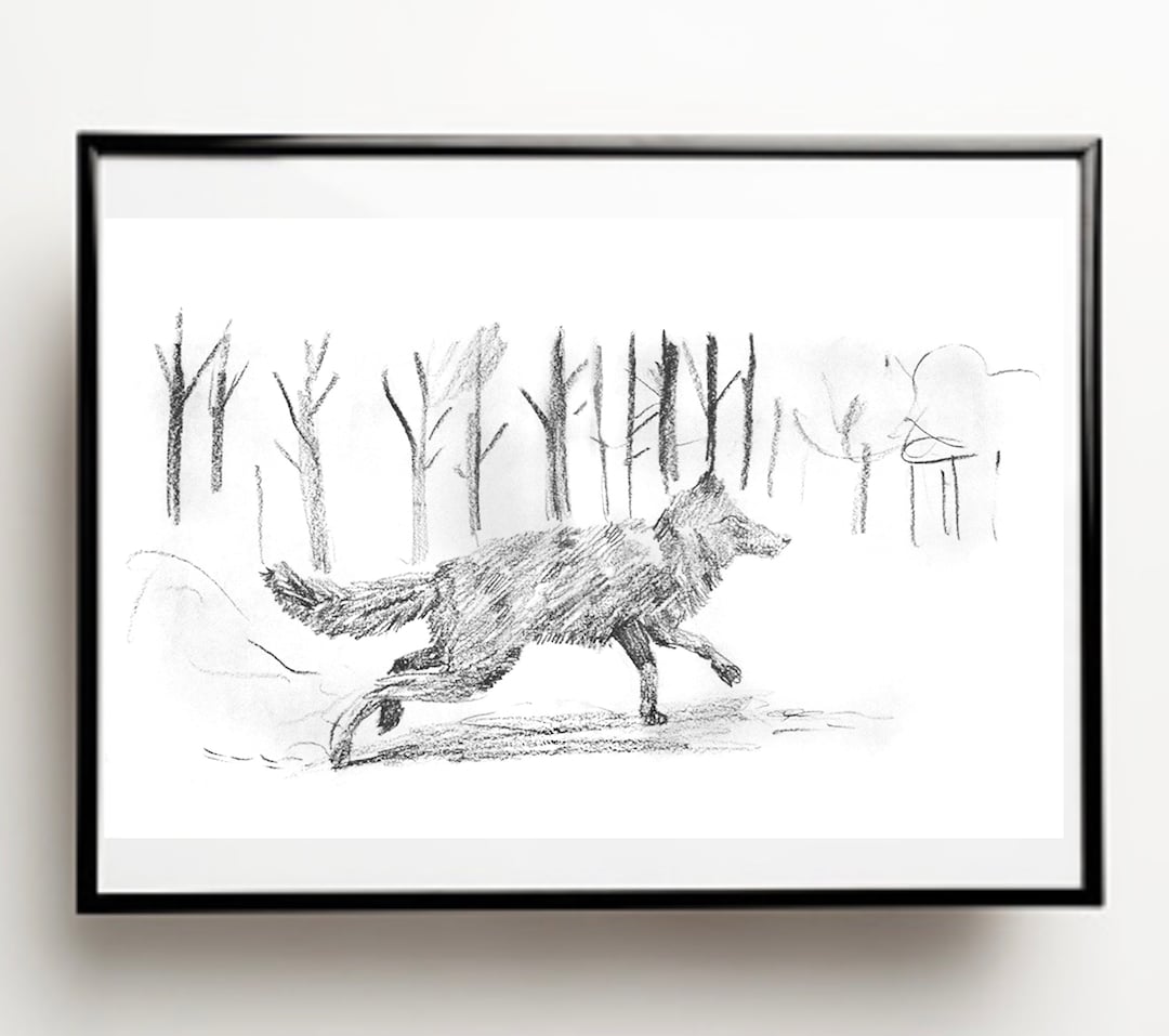 A5 Wolf Print Red Dead Redemption 2 Print, RDR2 Print, RDR2 Animal ...