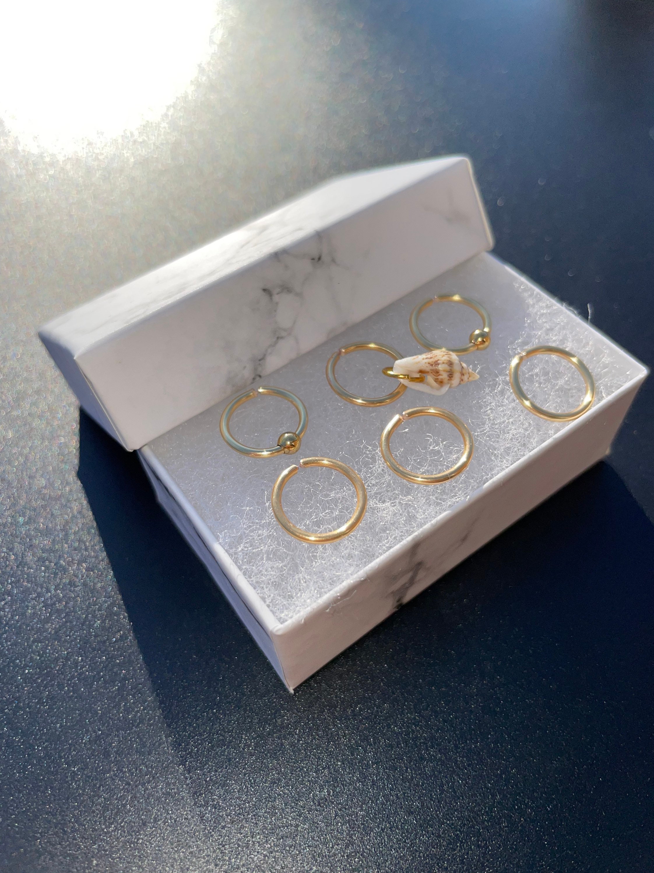 Gold Braid Jewelry Set 6pc Gold Jewelry Set Seashell - Etsy