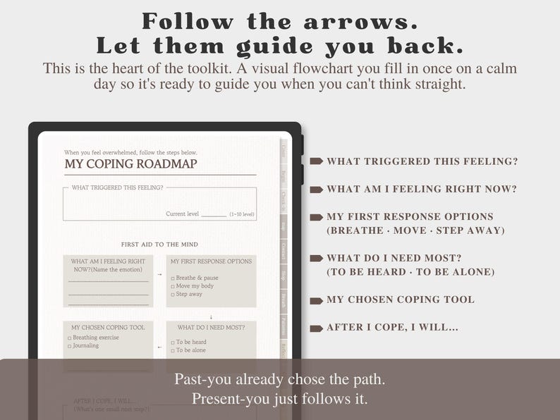 Emotional Emergency Toolkit | Anxiety Regulation Workbook(digital ...