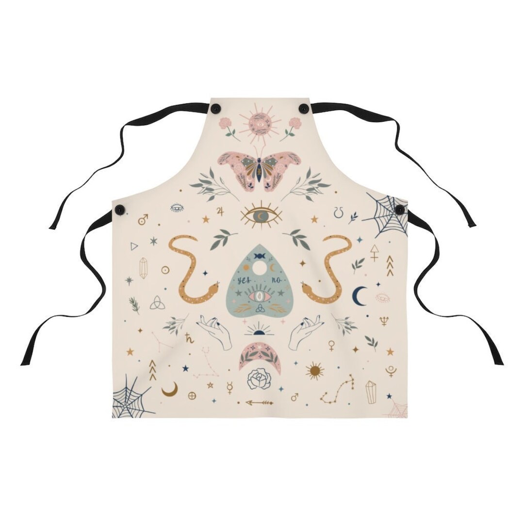 Special Power Kitchen Apron Gothic Witchy Apron Green - Etsy