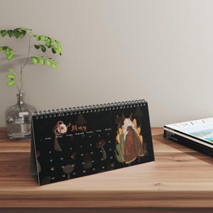 Mystic Forest 2025 Desktop Calendar Office Decor Monthly Calendar ...