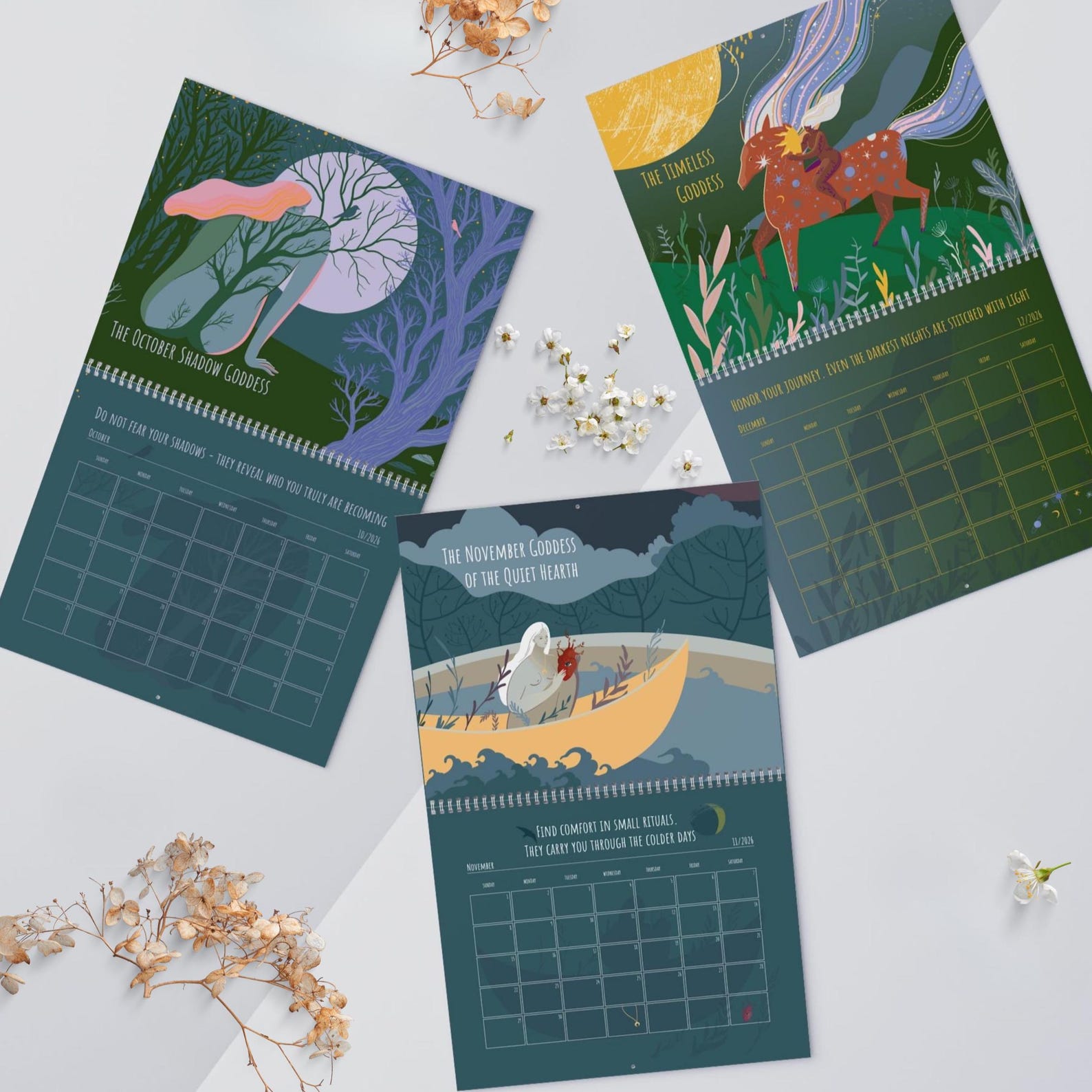 2026 Divine Feminine Goddesses Wall Calendar, Inspiring Art - Etsy