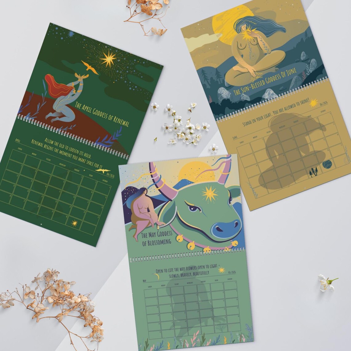 2026 Divine Feminine Goddesses Wall Calendar, Inspiring Art - Etsy