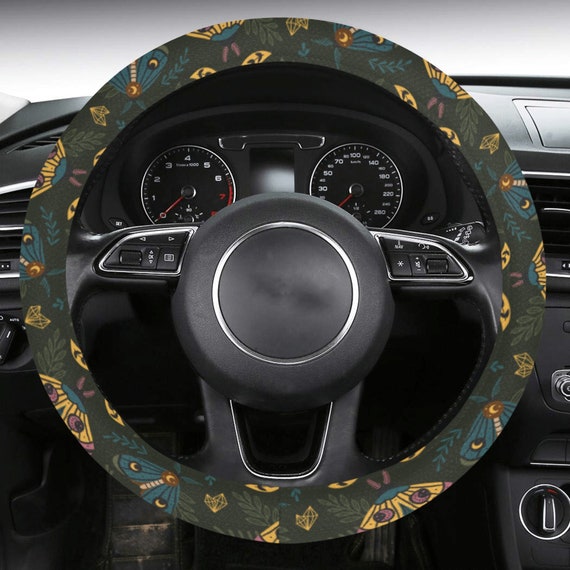 Blue butterfly steering wheel cover store