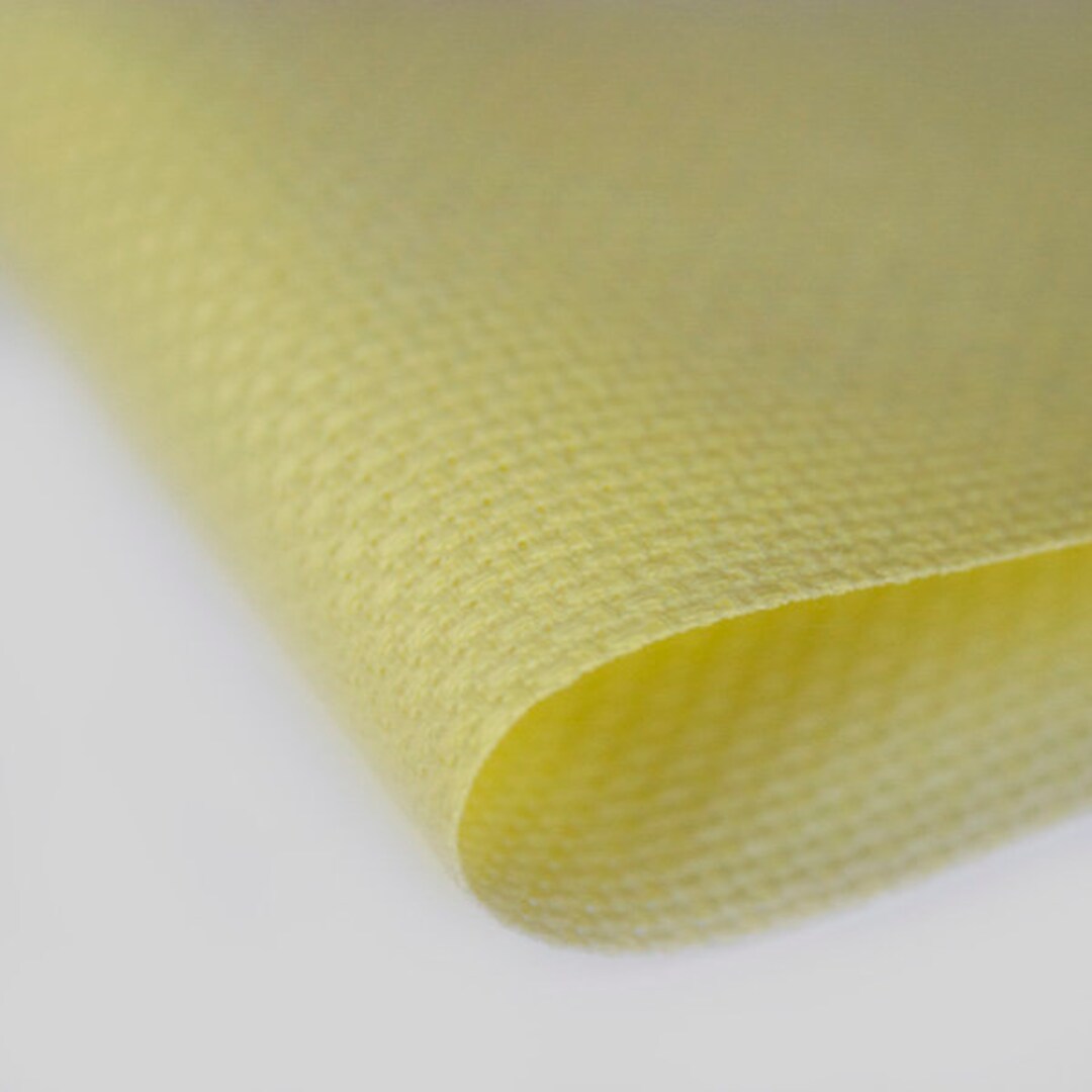 Pack of Zweigart 14 Count AIDA Offcuts Shade - Yellow 4 Pieces Each 5 ...
