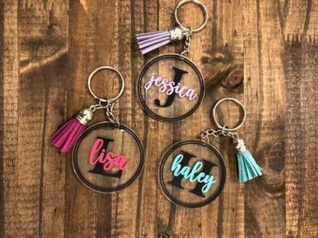 Personalized Keychain for Women, Birthday Gift for Girl, Custom Name ...