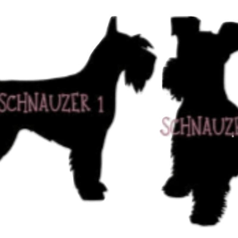Schnauzer Silhouette - Etsy