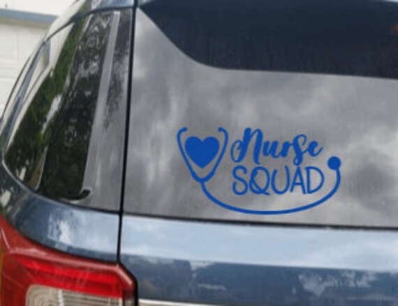 Car Decal :nurse Squad Vinyl Car Window Decal for Nurses | Etsy