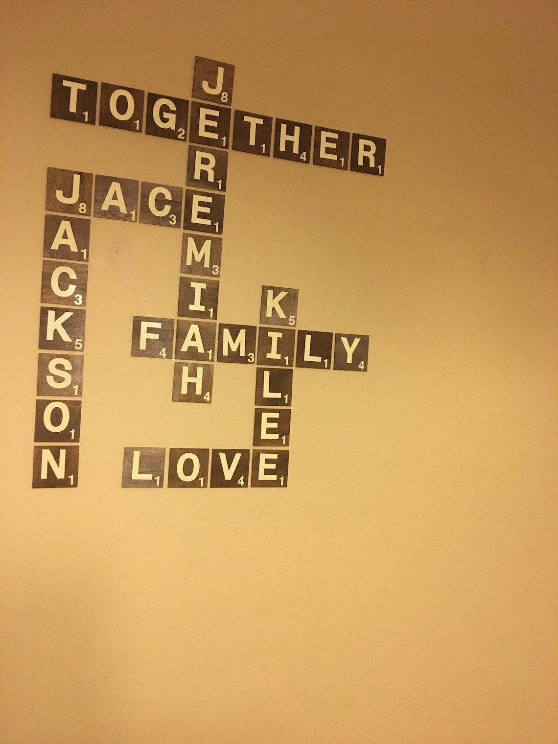 Personalized Scrabble Letters for Wall Decor Custom Scrabble - Etsy