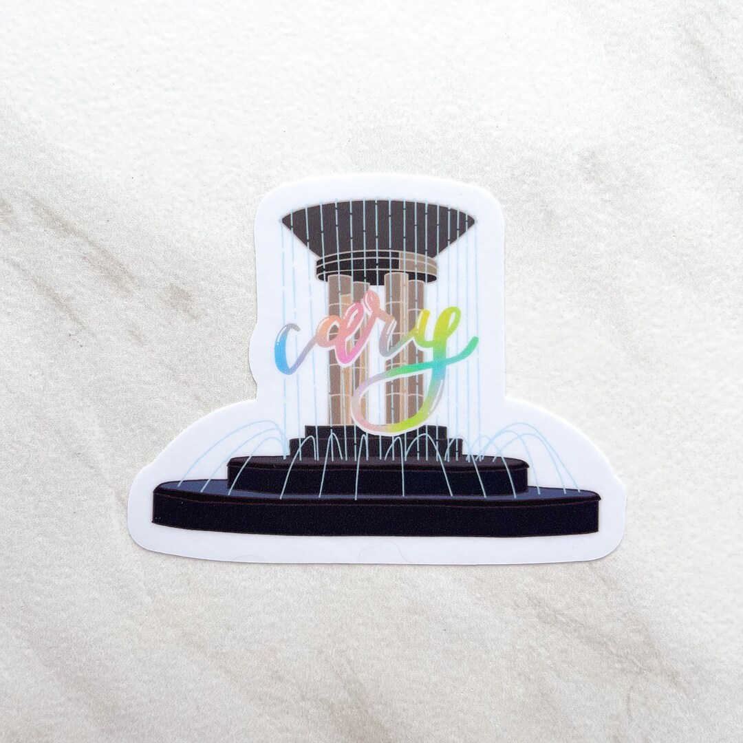 Cary NC Sticker Cute Sticker, Waterproof Sticker, Hydroflask Sticker ...