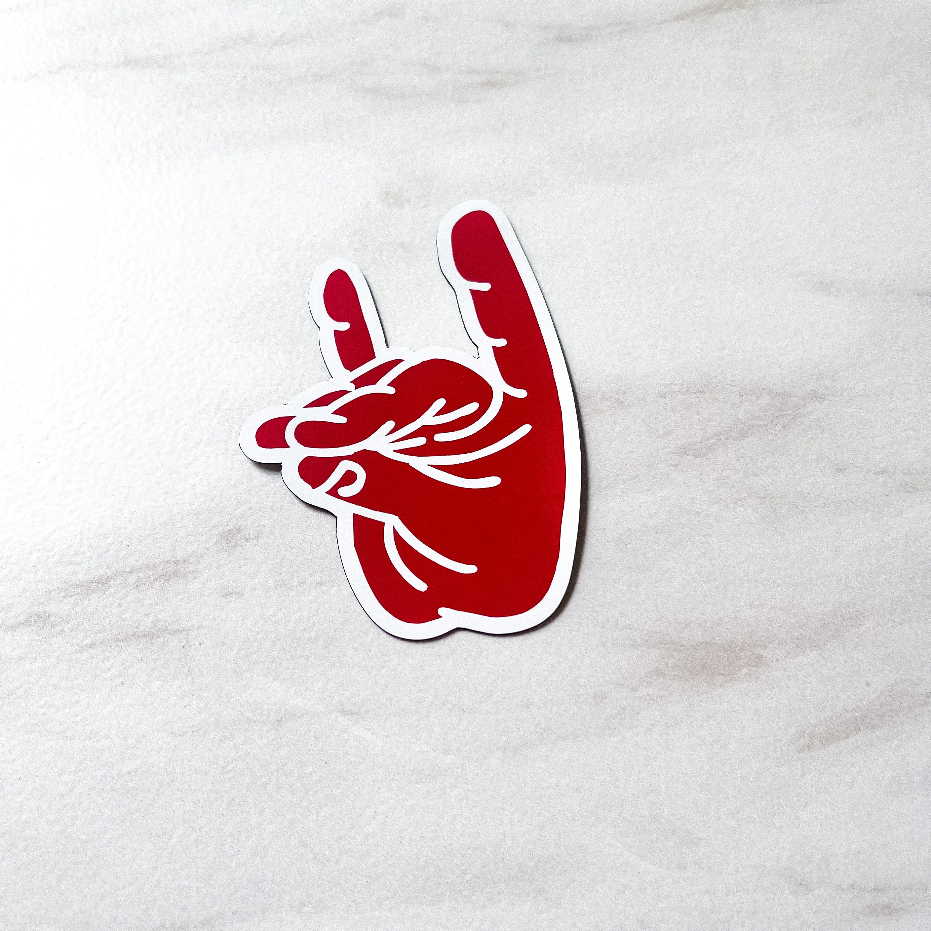 Wolfpack Hand Magnet Nc State Inspired Magnet Wolfpack Etsy