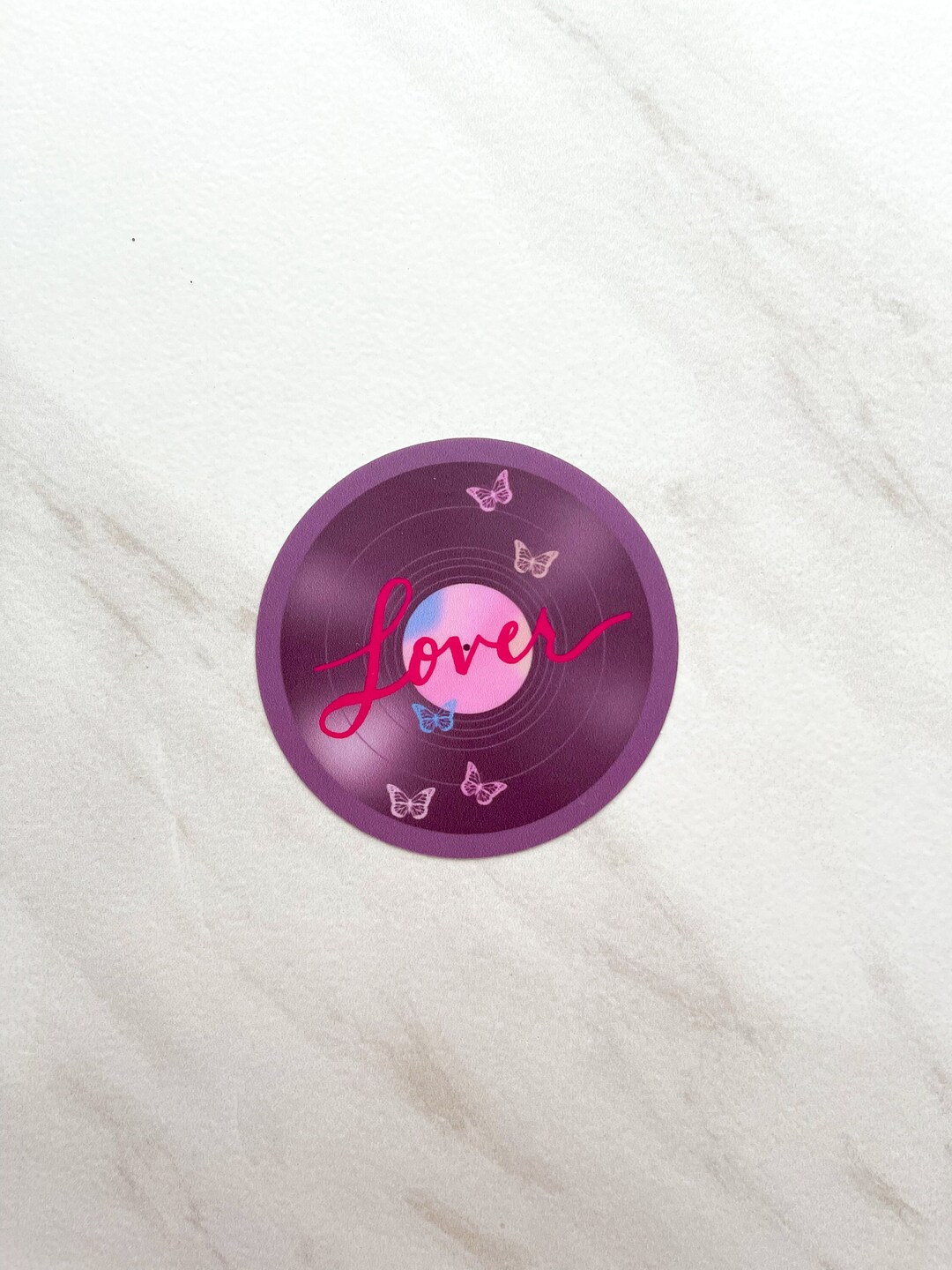 Lover Vinyl Record Sticker Cute Sticker, Laptop Sticker, Waterproof ...