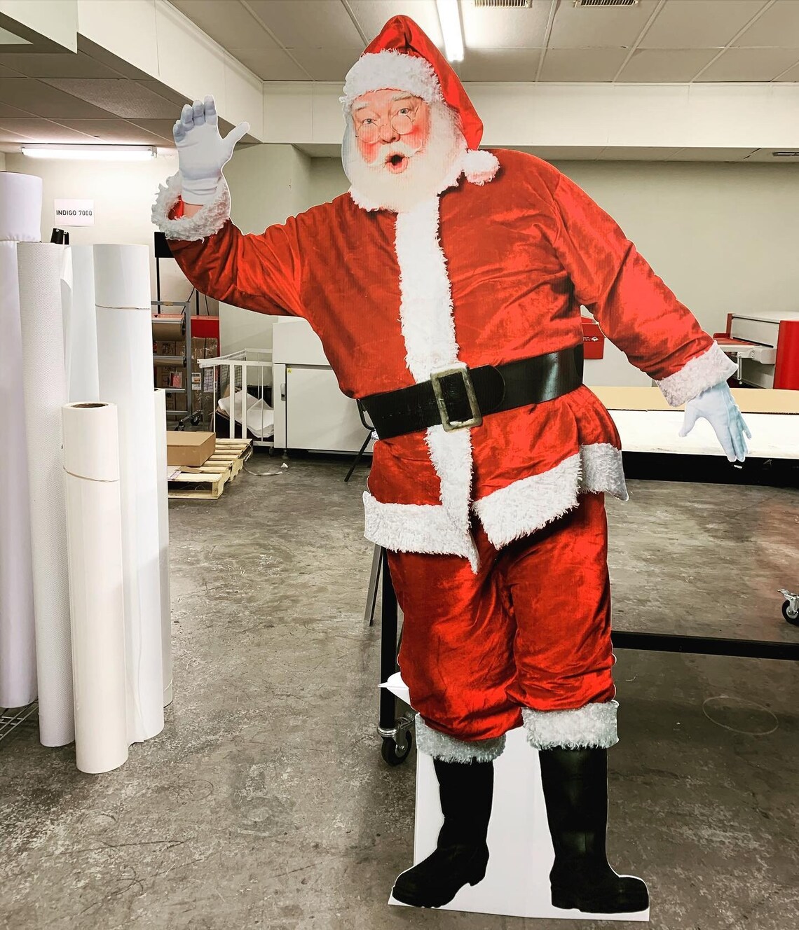 72 6ft Life-size Santa Claus Cutout Indoor/outdoor - Etsy