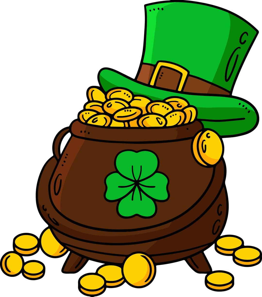 48 Pot of Gold Cutout NO FOLD weather Resistant - Etsy