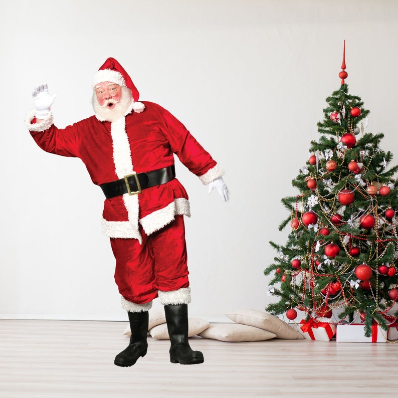 72 6ft Life-size Santa Claus Cutout Indoor/outdoor - Etsy Israel