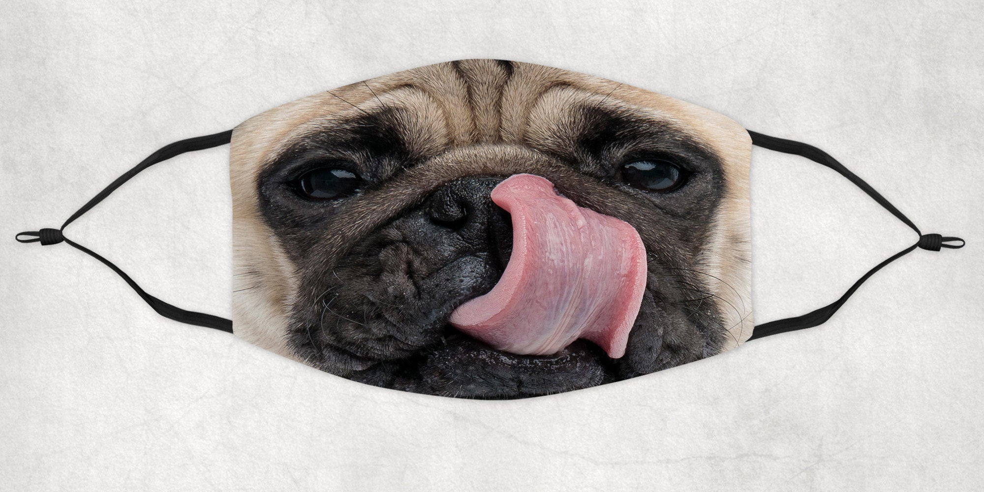 Pug dog Mouth face mask Cute pug dog Face Mask Washable face | Etsy