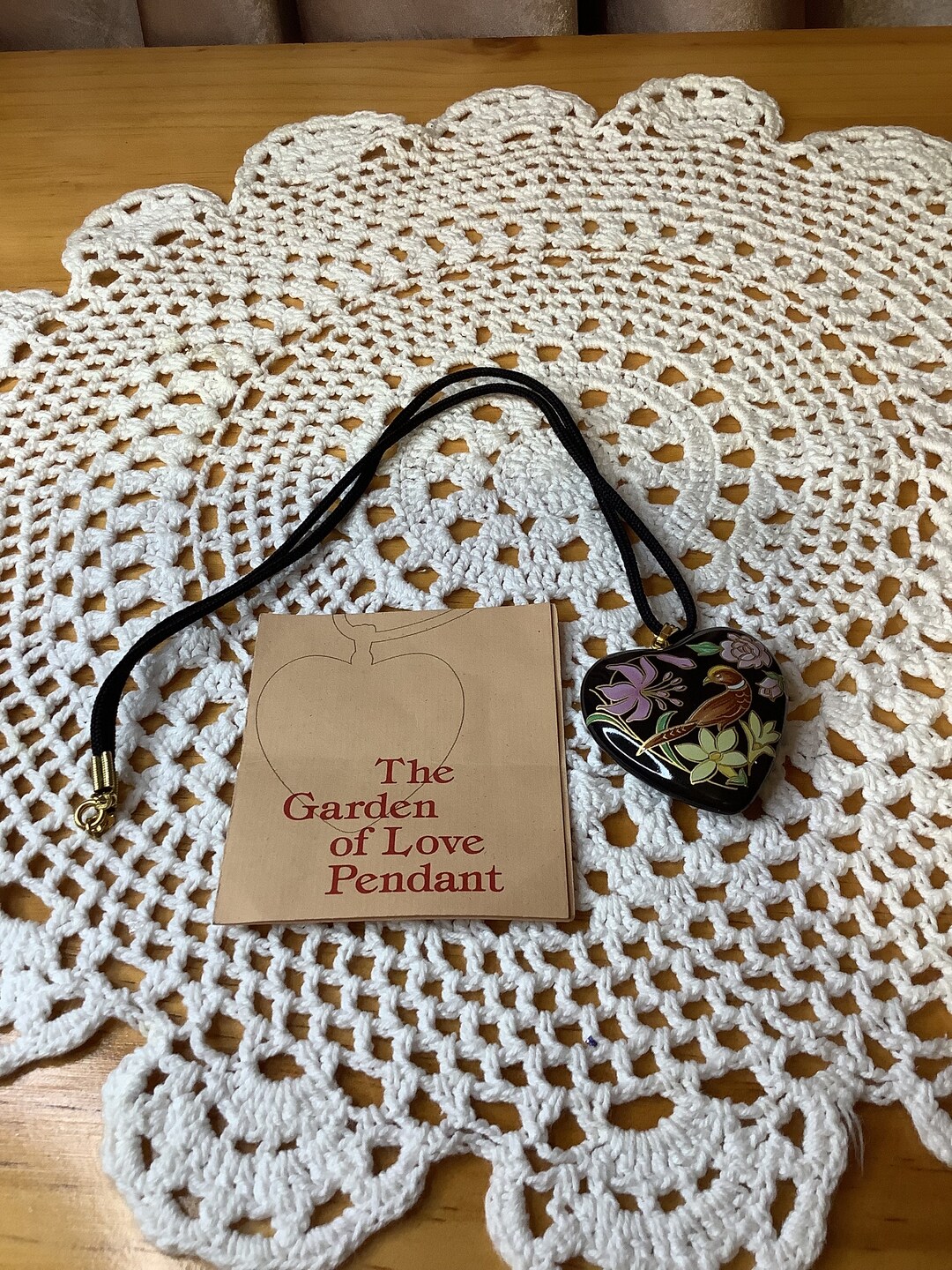 Franklin Mint the Garden of Love Pendant 1980 - Etsy
