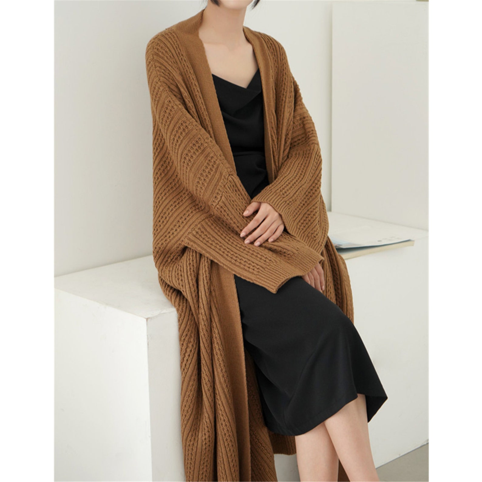 Long Open Cardigan for Women Duster Sweater Maxi Cardigan | Etsy