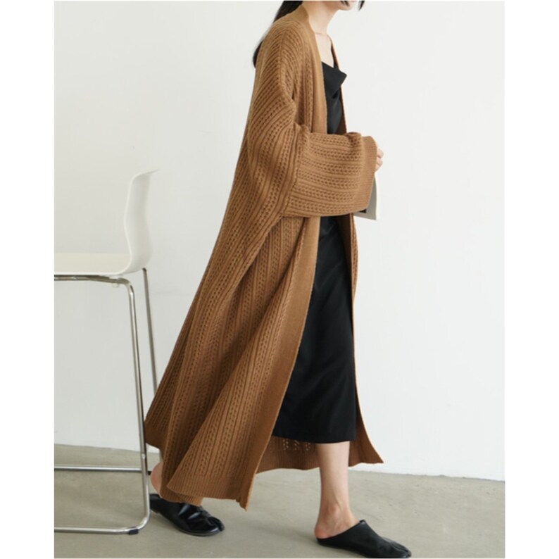 Long Open Cardigan for Women Duster Sweater Maxi Cardigan - Etsy
