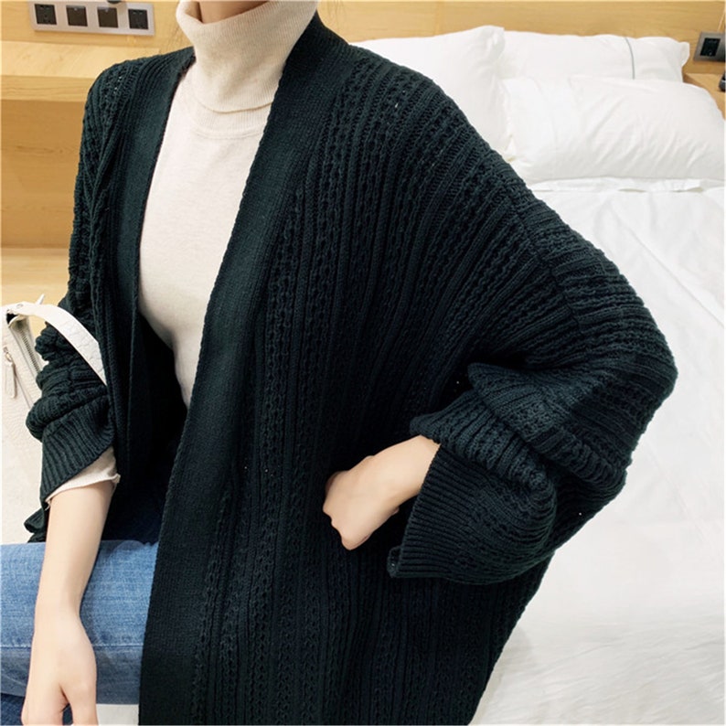 Long Open Cardigan for Women Duster Sweater Maxi Cardigan - Etsy