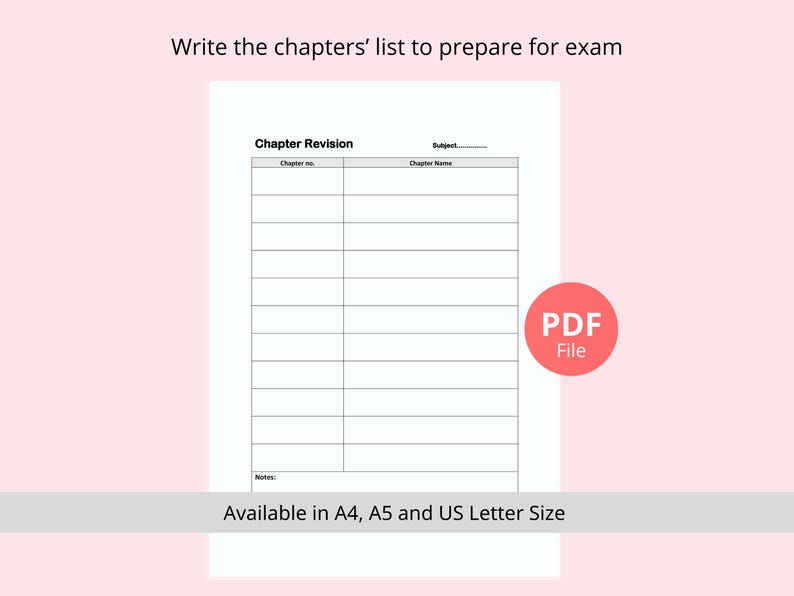 Exam Study Timetable Template, Exam Tracker Printable, Exam Revision ...