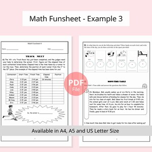 Math Practice Sheets for Class 4 | Addition, Subtraction ...
