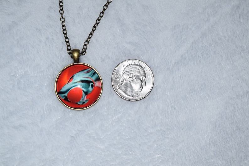Thundercats Pendant Necklace Eye of Thundera, Bronze Colored Alloy, 50 ...