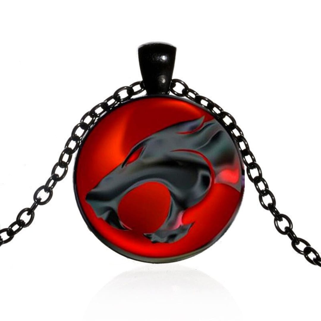 Thundercats Pendant Necklace | Eye of Thundera, Black Alloy Metal Chain ...