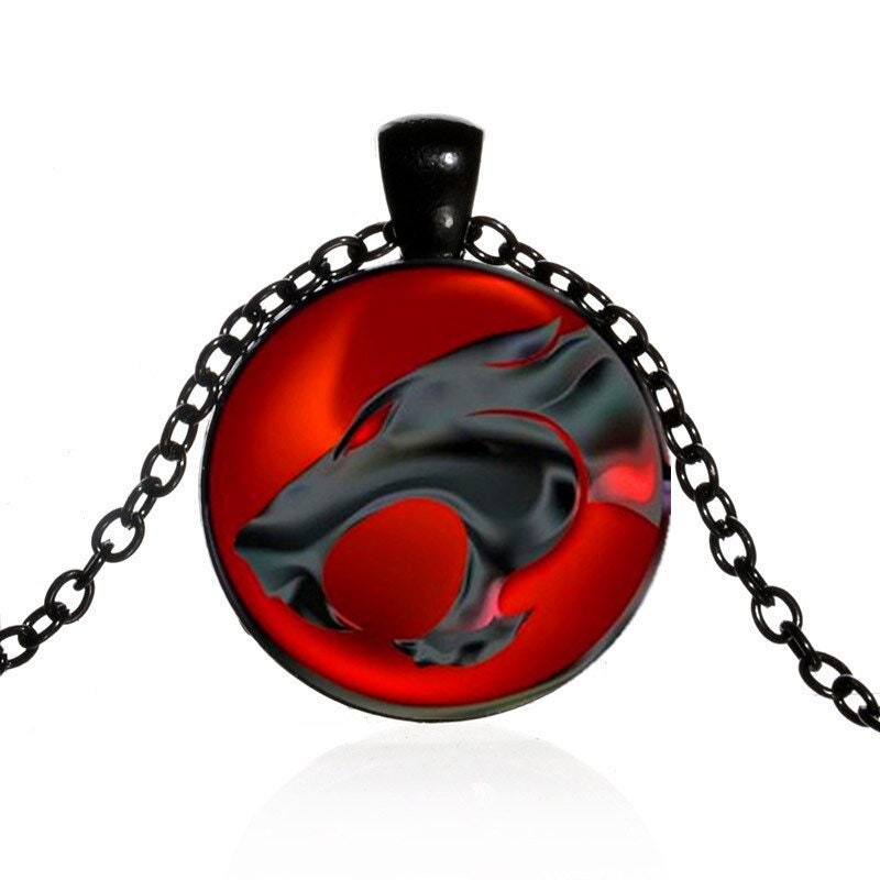 Thundercats Pendant Necklace | Eye of Thundera, Black Alloy Metal Chain ...