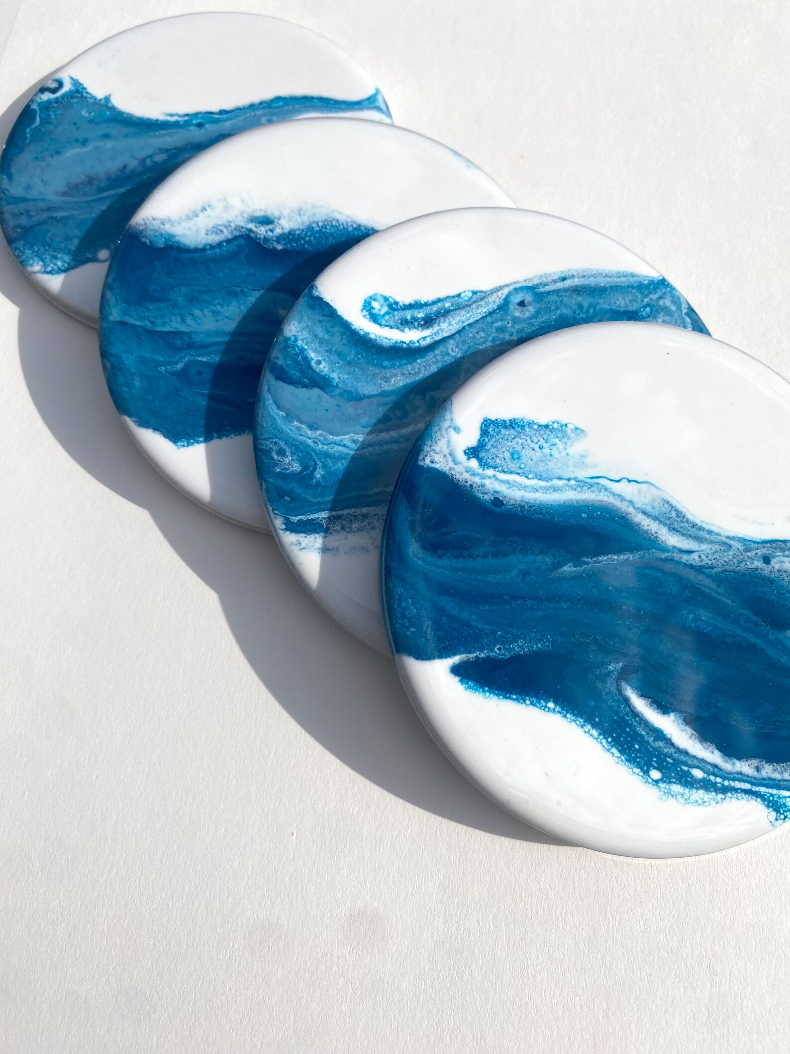 Ocean Coasters, Ceramic Ocean Coasters, Nautical Gifts, Nautical Home ...