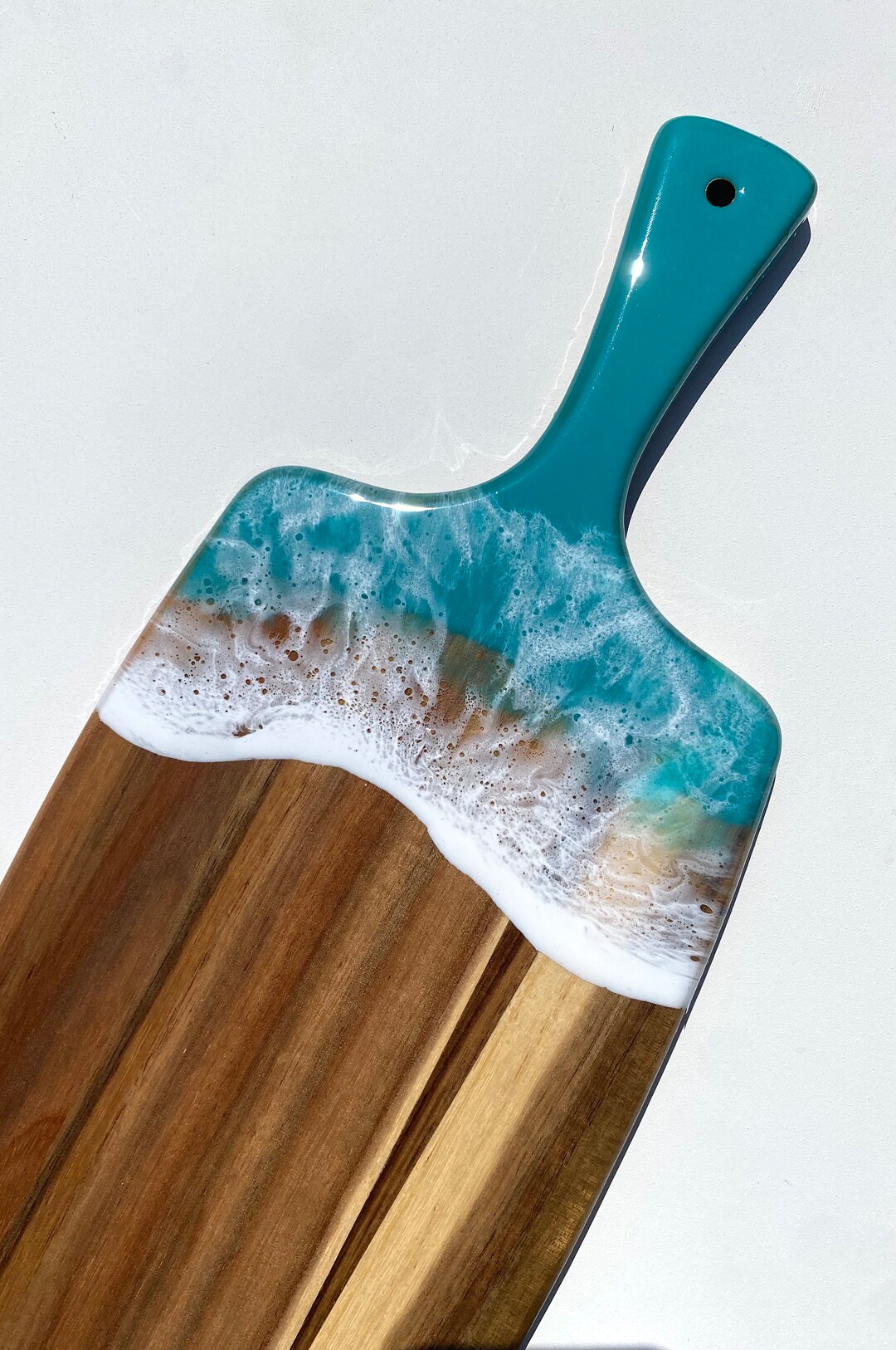Ocean Charcuterie Board, Ocean Cutting Board, Teal Ocean Cutting Board ...