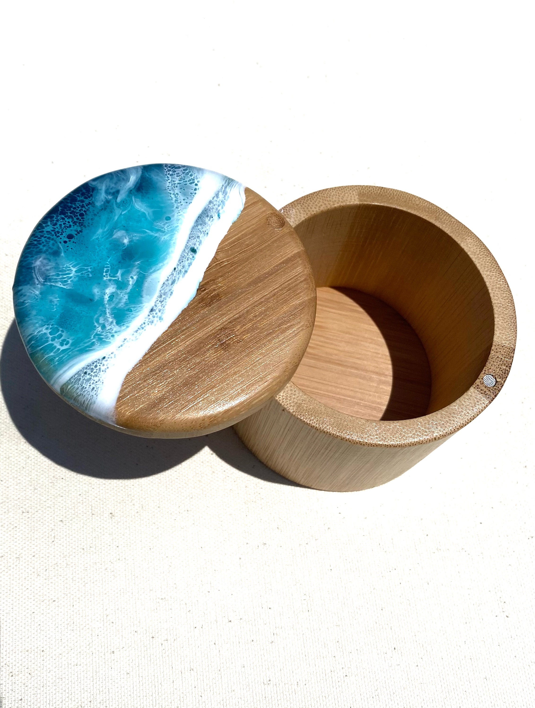 Resin Ocean Spice Box, Resin Trinket Box, Ocean Trinket Box, Resin ...
