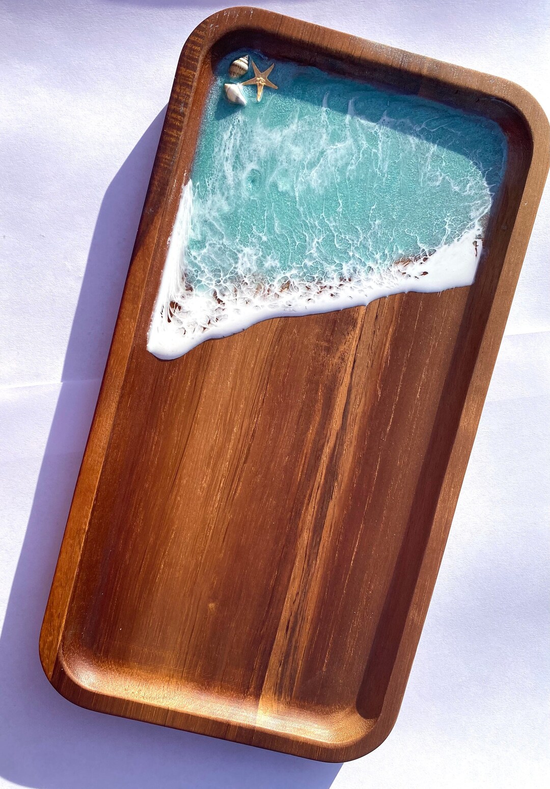 Ocean Serving Tray, Ocean Charcuterie, Acacia Charcuterie Tray ...